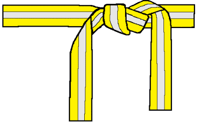 Yellow Belt w/ White Stripe | Academy of Classical Karate
